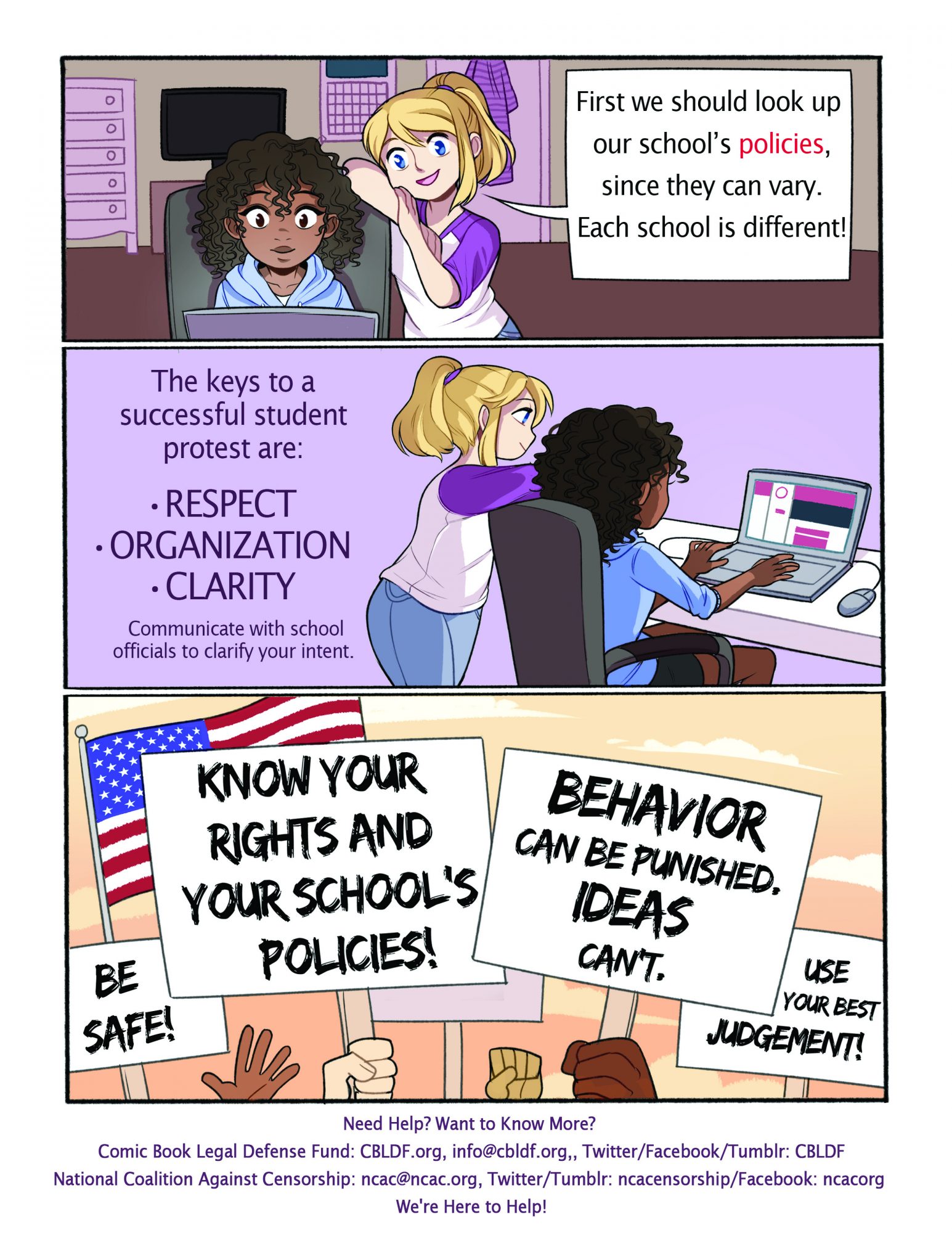 Be Heard! CBLDF's Free Comic to Protect Student Rights