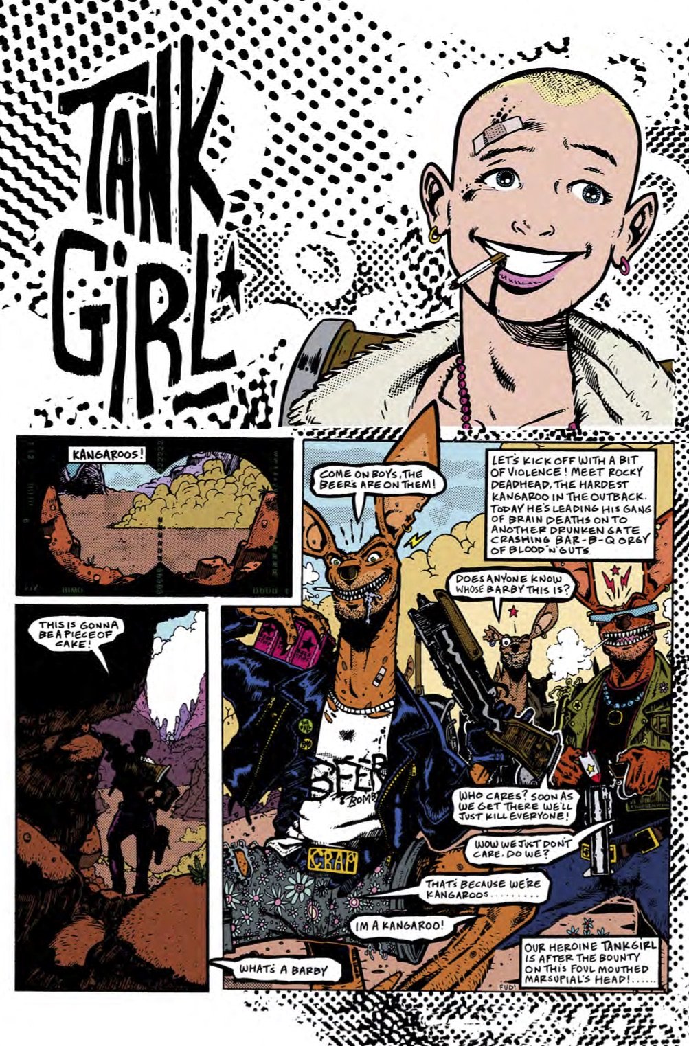 Classic Tank Girl Comics Go Full Color Today