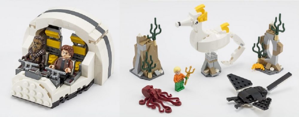 SDCC ‘ 18: LEGO Exclusives Millennium Falcon Cockpit/Aquaman and Storm ...