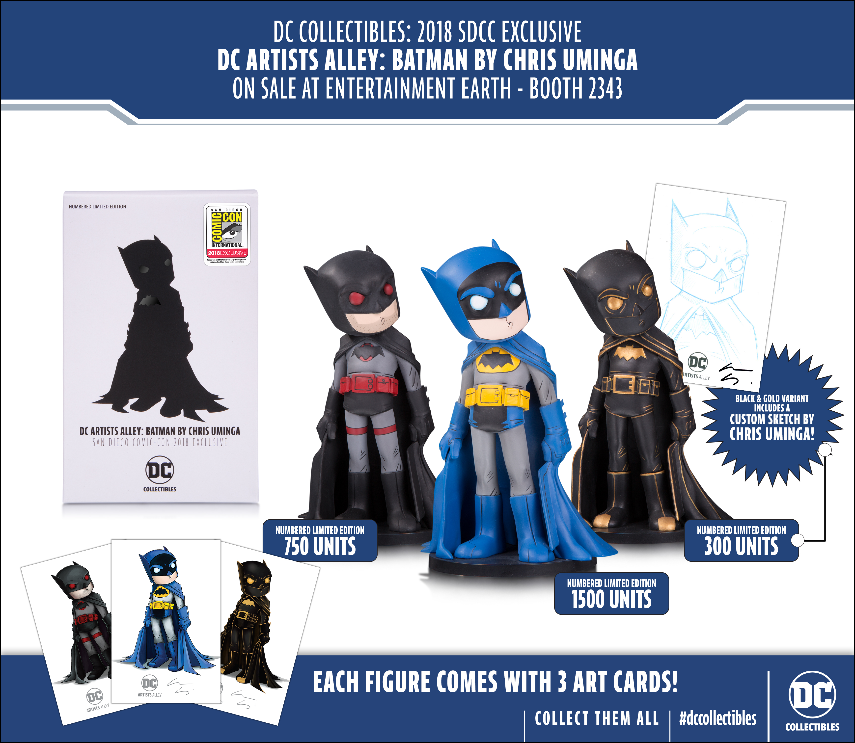 SDCC '18: DC Collectibles Batman Vinyl Variant Exclusives Announced