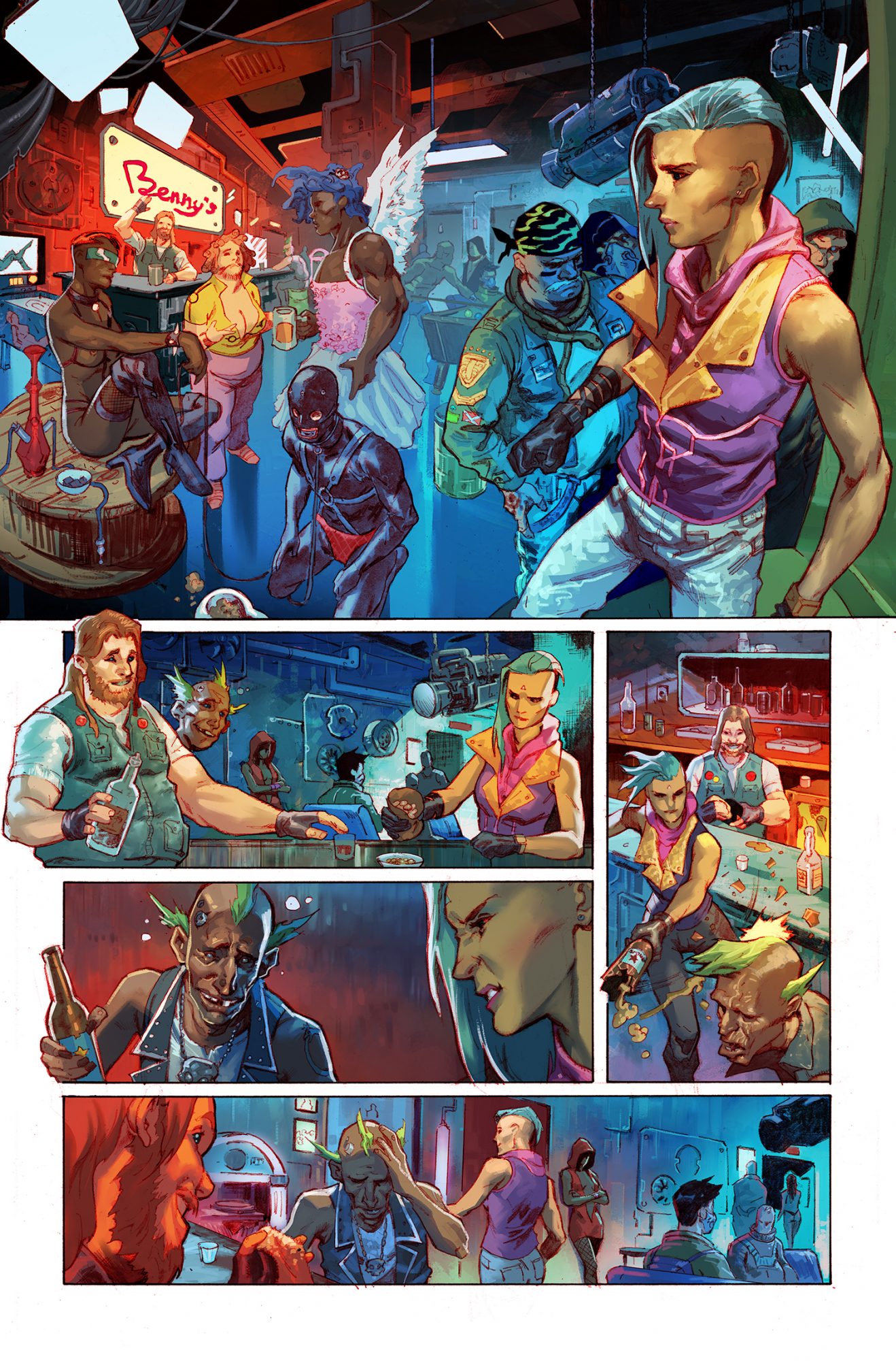 Discover How a Page from DC Vertigo's HIGH LEVEL is Built from Start to ...
