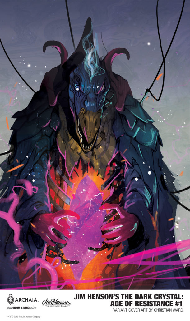 BOOM! reveals Christan Ward variant cover for THE DARK CRYSTAL prequel ...