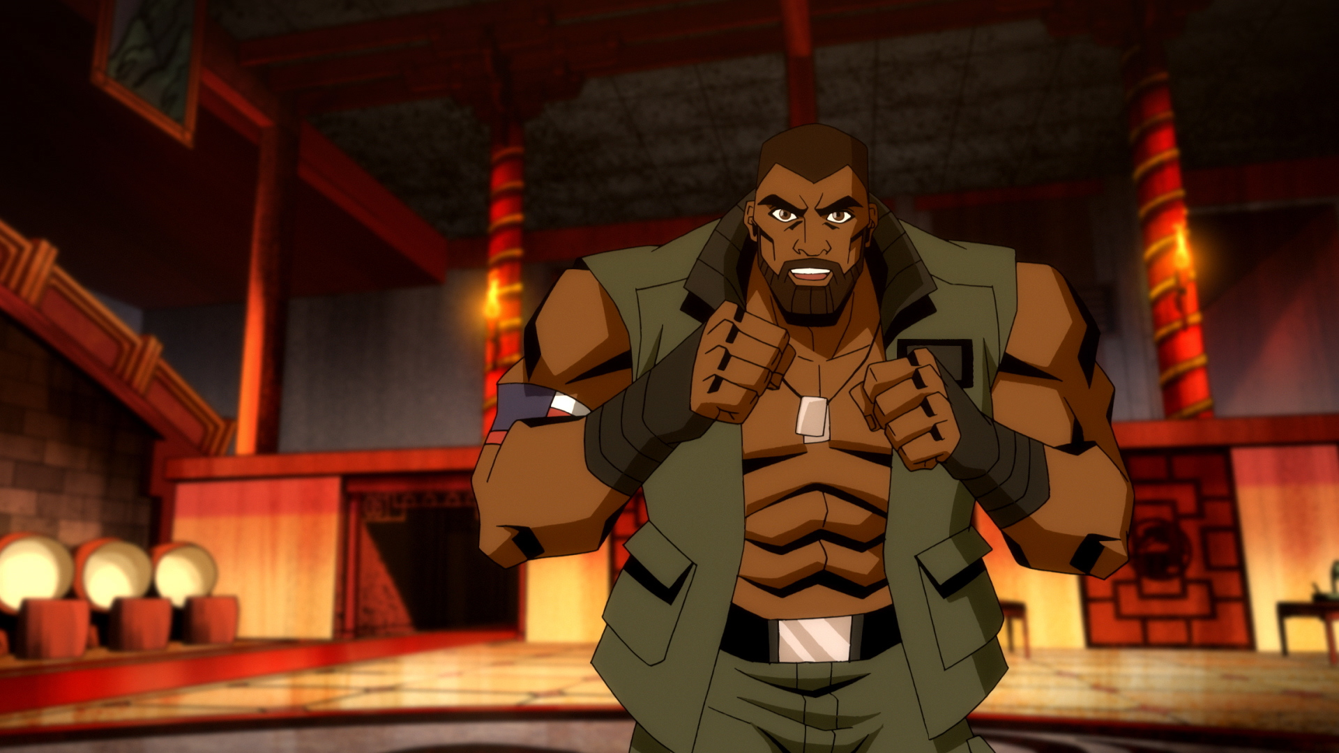 MORTAL KOMBAT LEGENDS clip pits Jax vs. Goro!