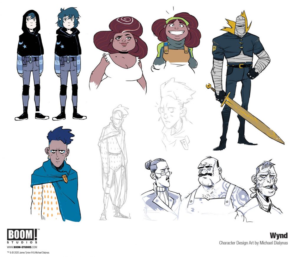 EXCLUSIVE: BOOM! reveals WYND character designs and art from Michael Dialynas