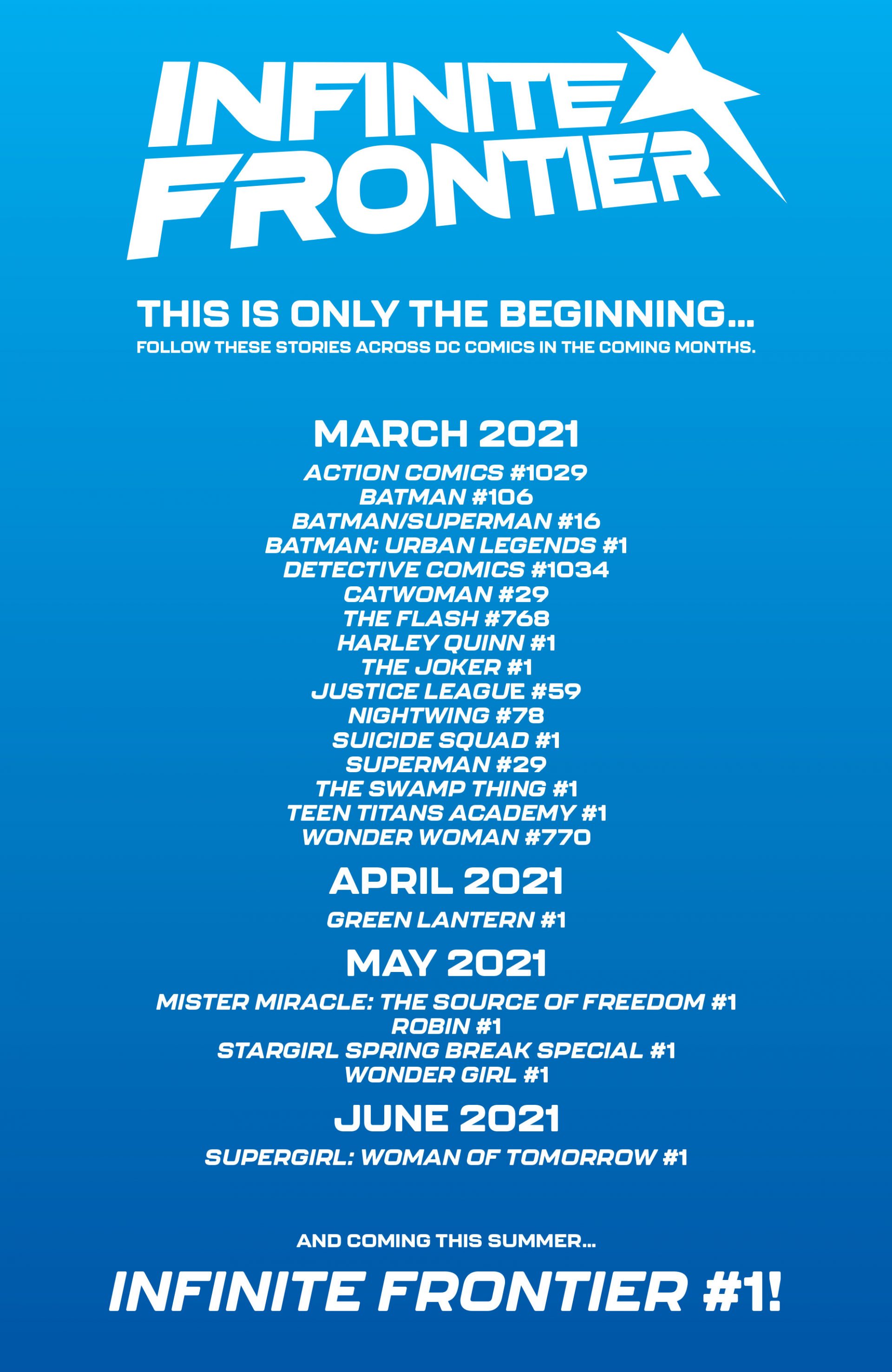 DC explores the INFINITE FRONTIER with six-issue series - The Beat