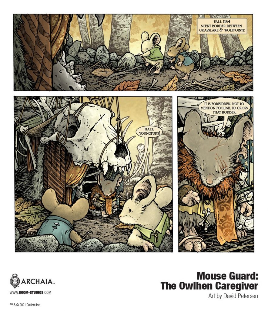 EXCLUSIVE: MOUSE GUARD returns with THE OWLHEN CAREGIVER
