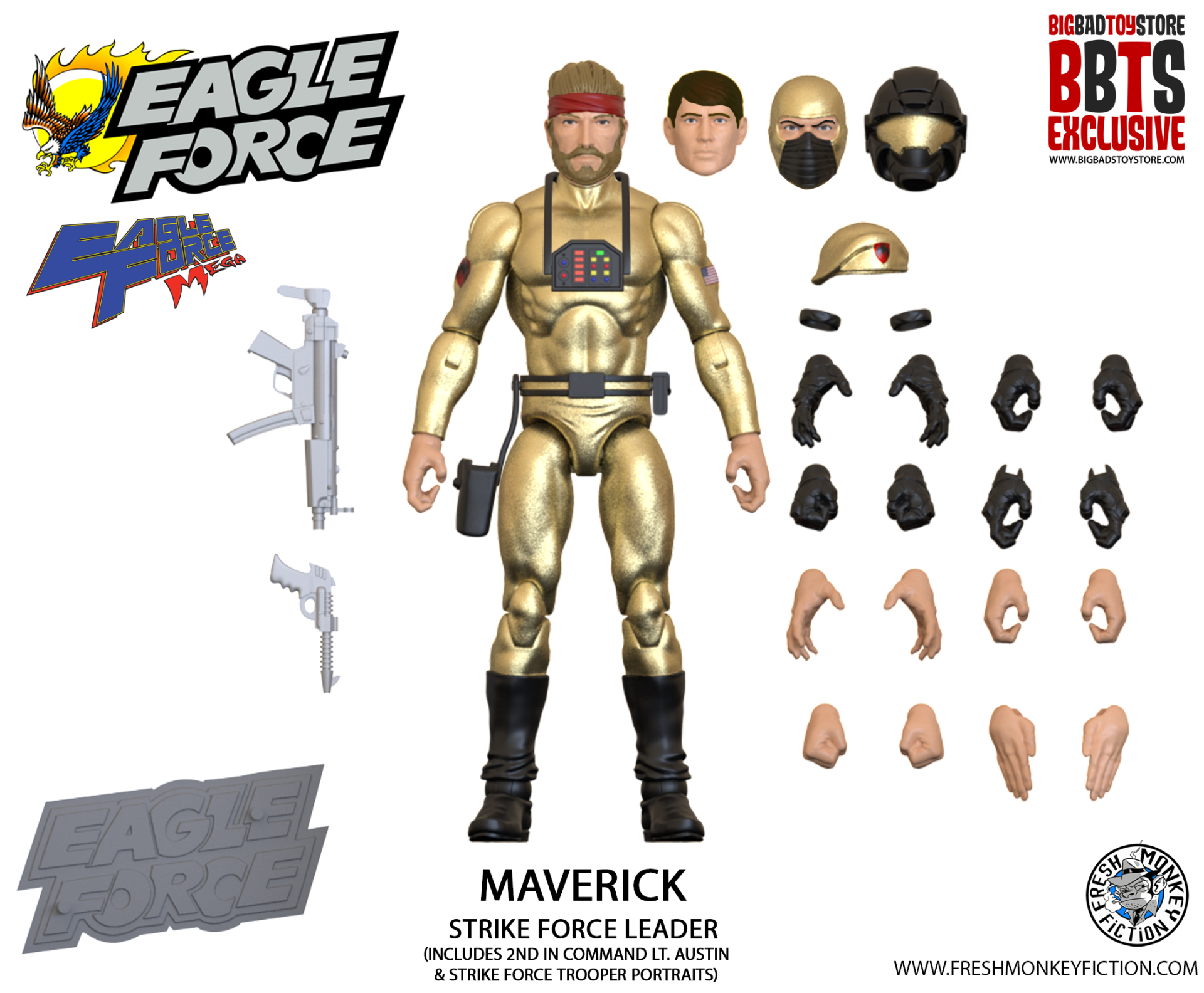 EAGLE FORCE 40th Anniversary action figures from Fresh Monkey Fiction ...