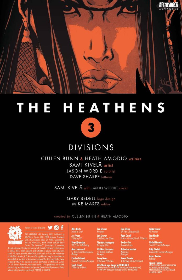 PREVIEW: The team begins to fracture in THE HEATHENS #3