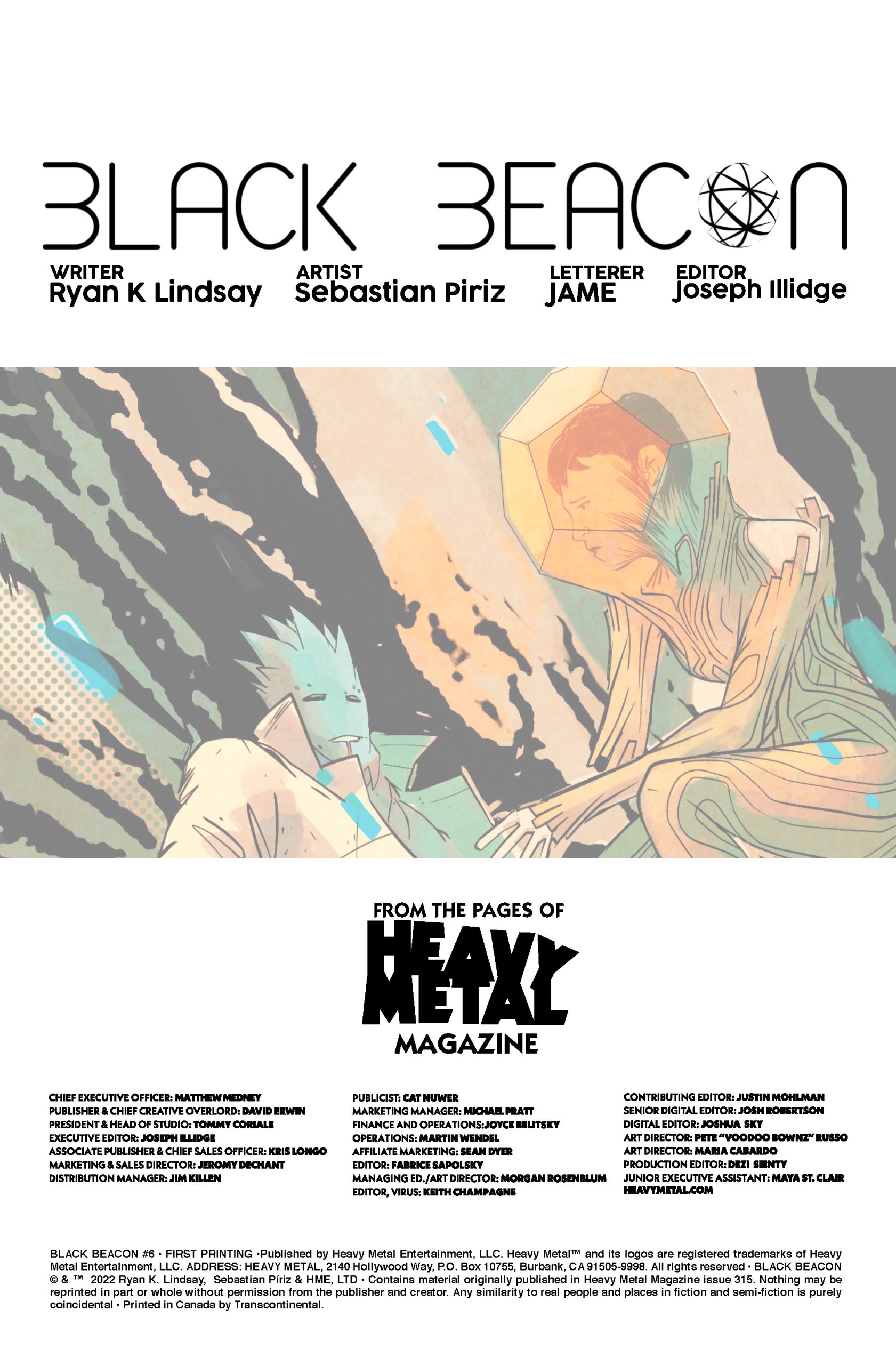 PREVIEW: Lindsay & Piriz's BLACK BEACON #6 brings the series to an epic ...