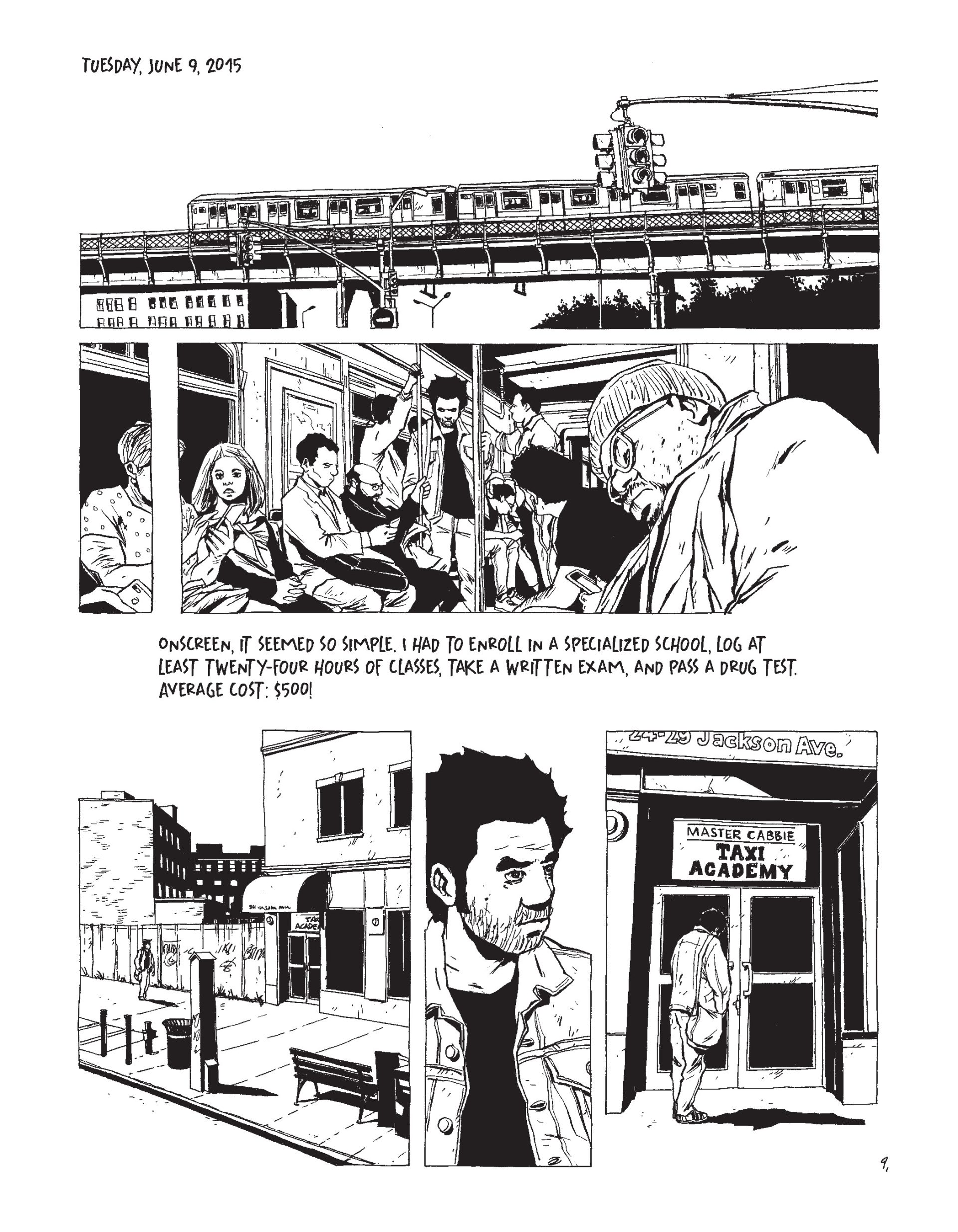 PREVIEW: Christophe Chabouté's YELLOW CAB adapts Benoît Cohen's NYC memoir