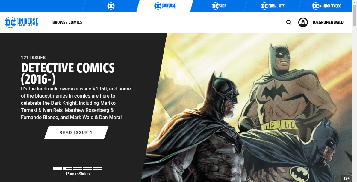 DC drops "Comics" from website URL, adds new video content to site