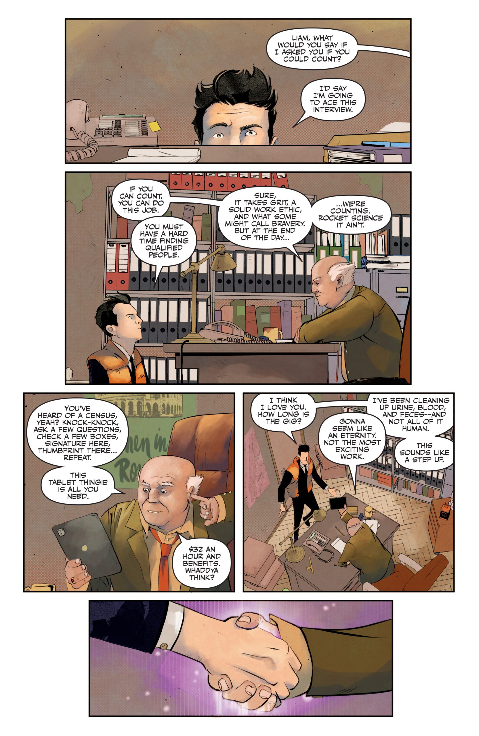 Bernardin, Freeman, & Píriz team for CENSUS from Comixology Originals