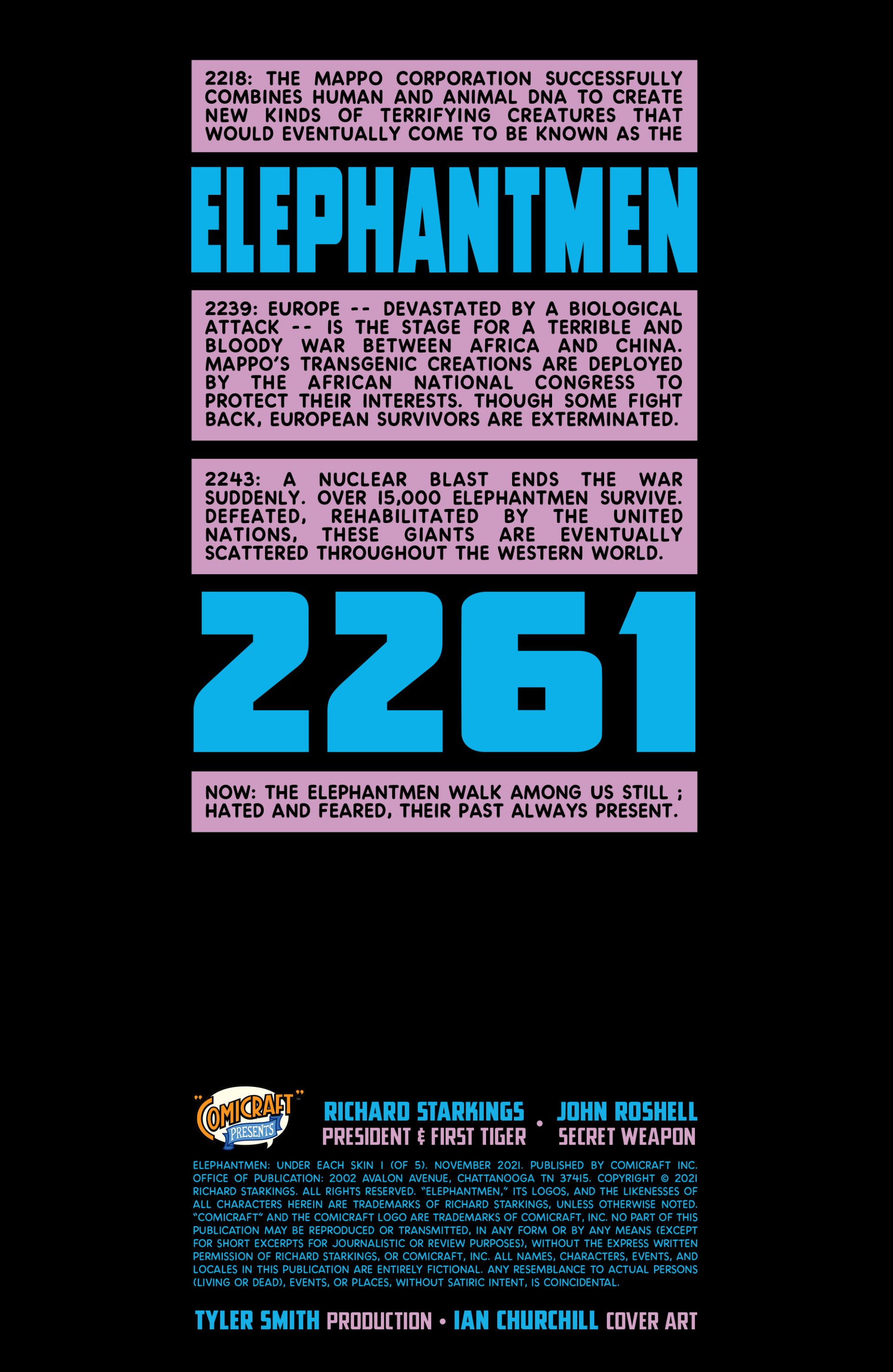 Richard Starkings' ELEPHANTMEN 2261 and ASK FOR MERCY return for new seasons at Comixology Originals