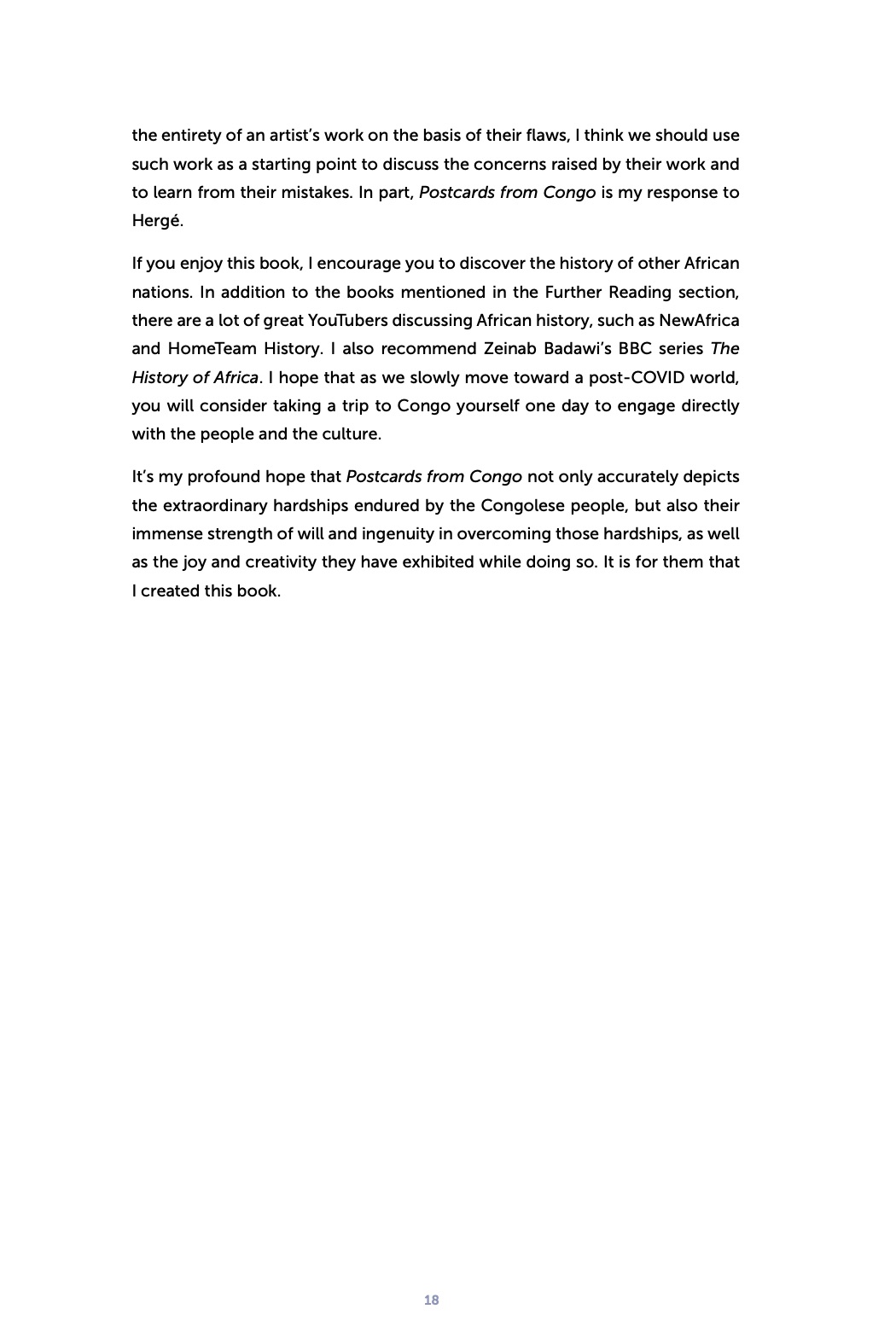 EXCLUSIVE: Read the preface to POSTCARDS FROM CONGO