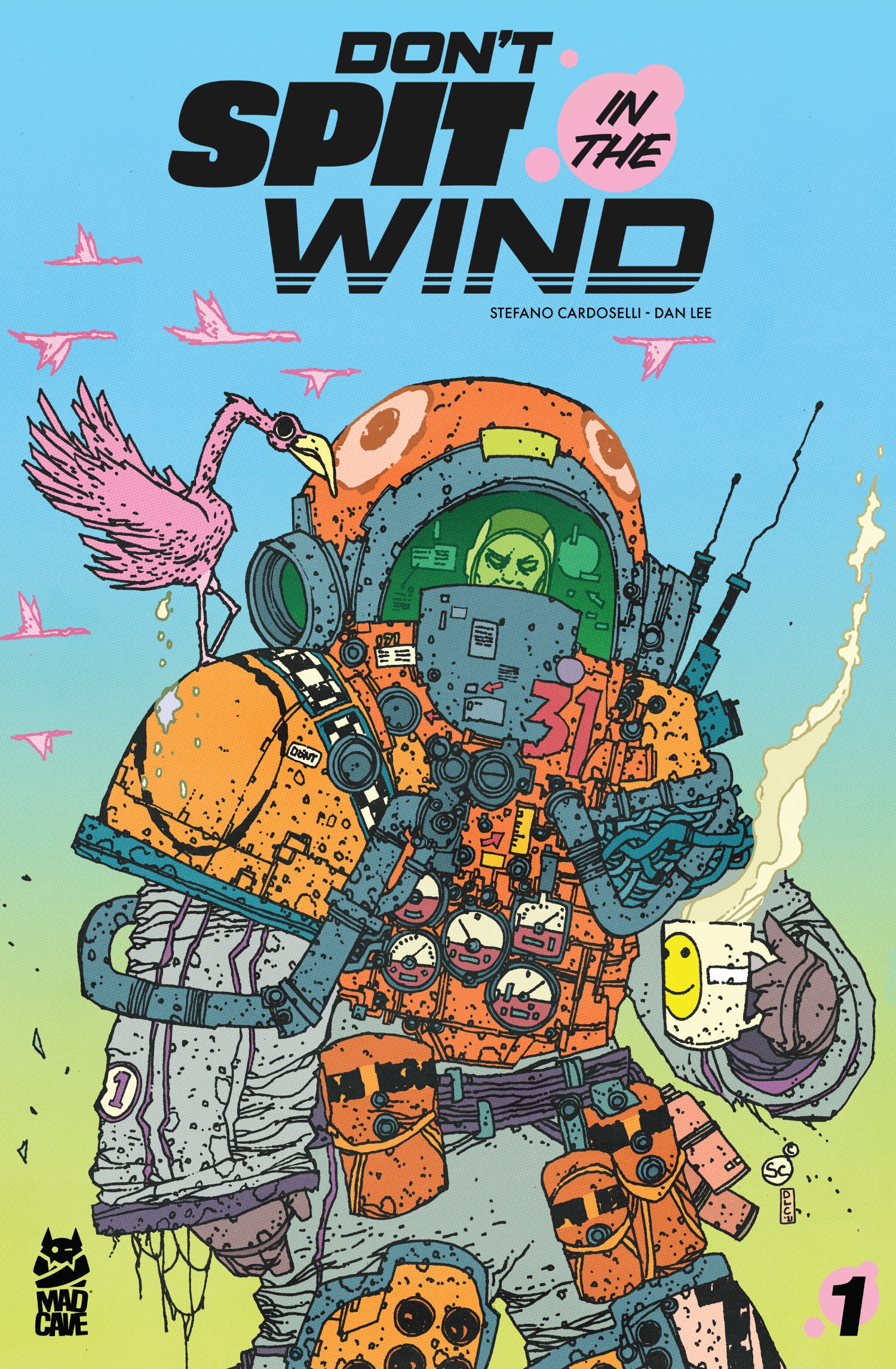 Earth is a toxic dump in Cardoselli and Lee's DON'T SPIT IN THE WIND