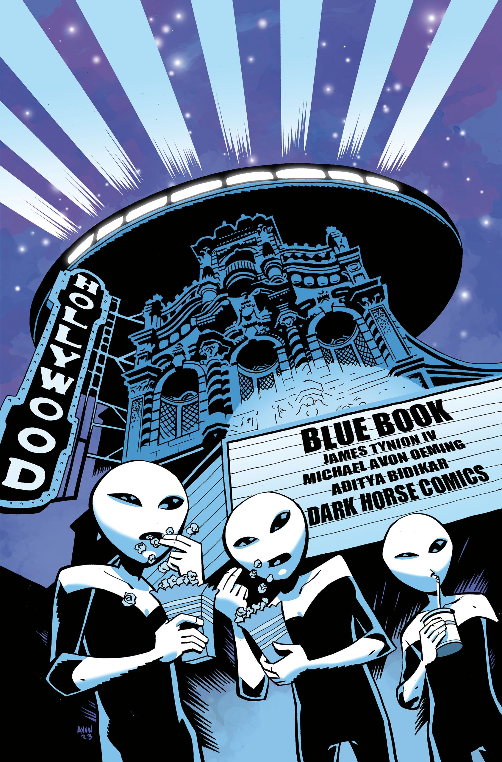 Tynion and Oeming go to the Hollywood Theater for Blue Book