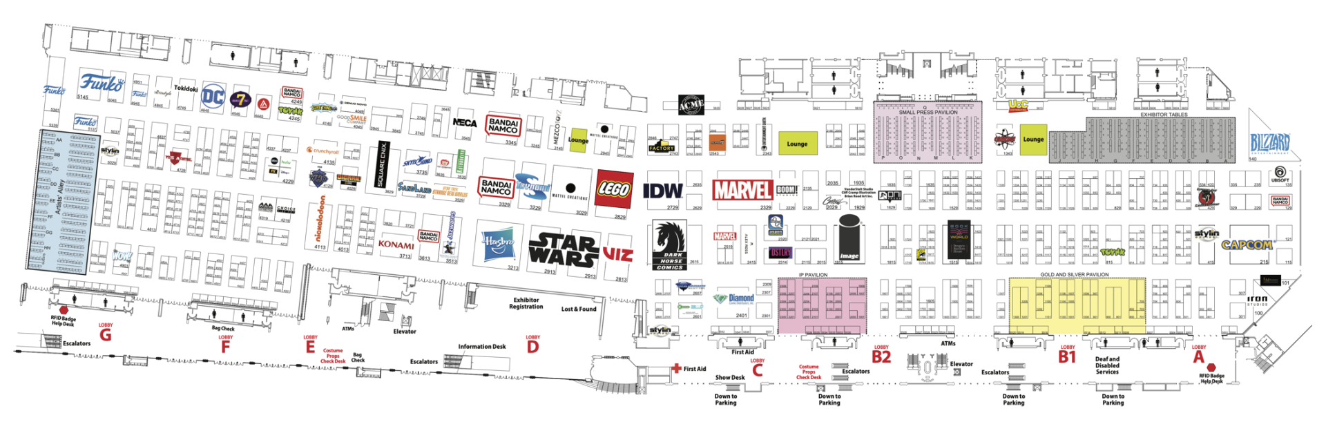 SDCC '23: Floor map reveals the Con is on!