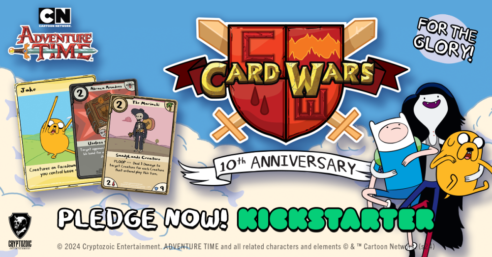 Floop the pig: ADVENTURE TIME CARD WARS 10th Anniversary Kickstarter campaign launches