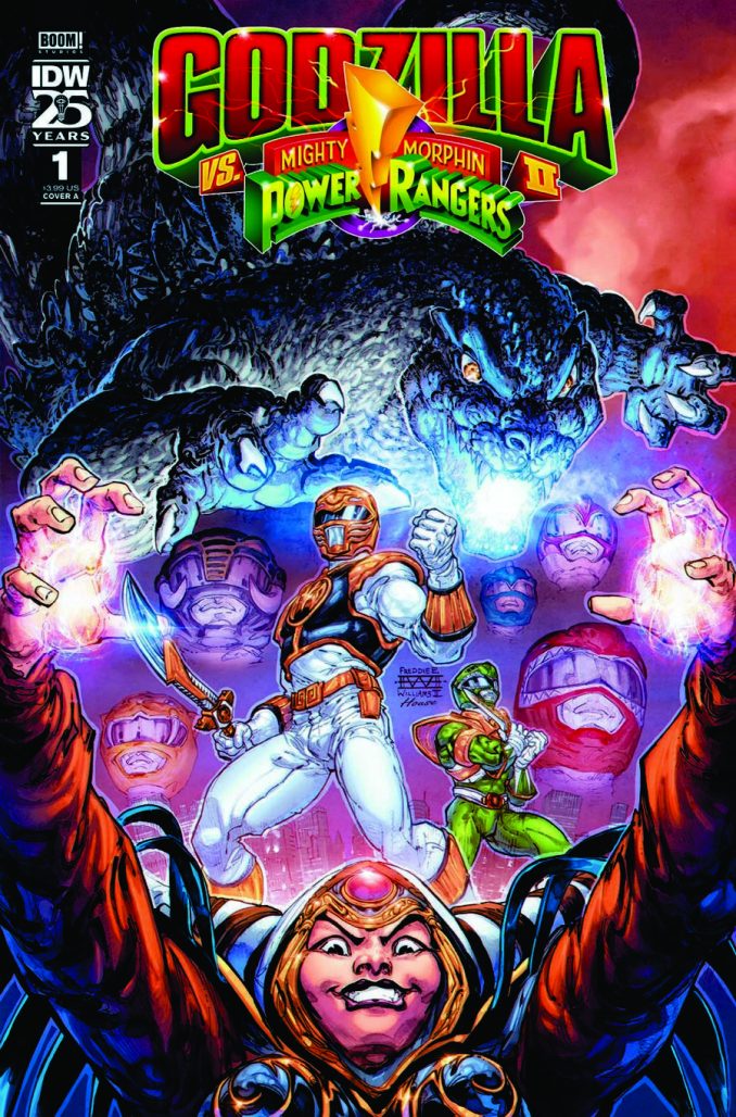 Godzilla meets the Mighty Morphin Power Rangers again in April
