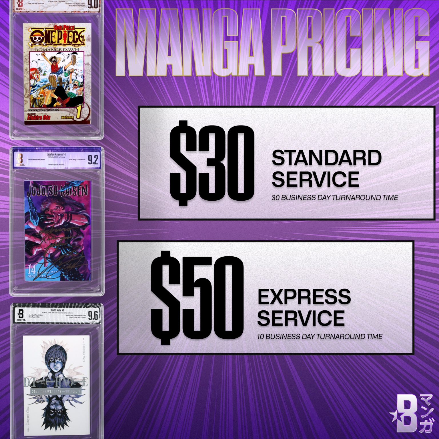 Beckett announces controversial new grading service for manga