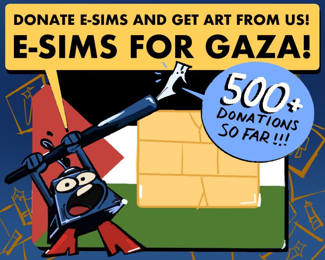 International cartoonists stand with Handala in support of Palestine