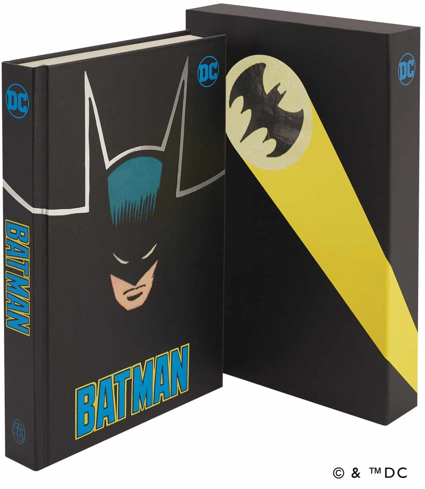 Check out the design on The Folio Society's new DC: BATMAN book