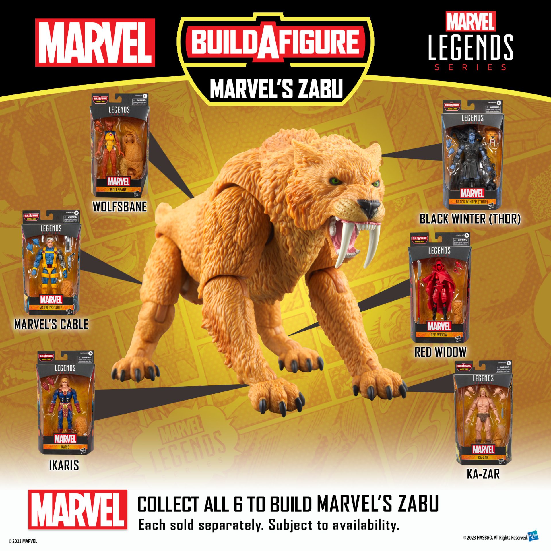 Rejoice Ka-Zar fans! Hasbro unveils Marvel Legends Zabu Build-A-Figure line