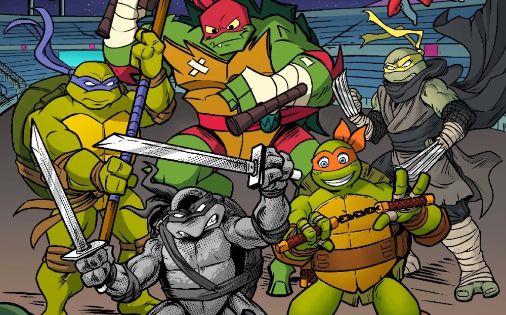 It's a crossover clash in TMNT: SATURDAY MORNING ADVENTURES #12