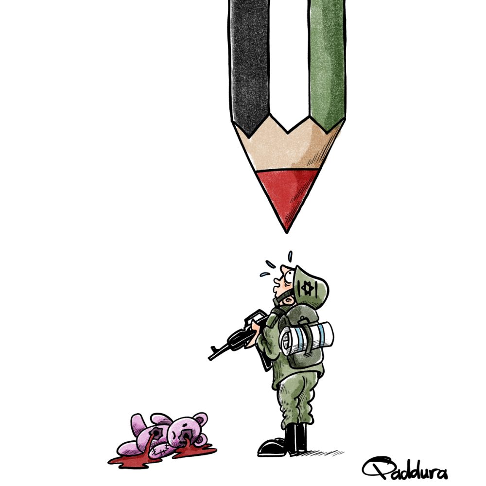 Comics take action for Palestine