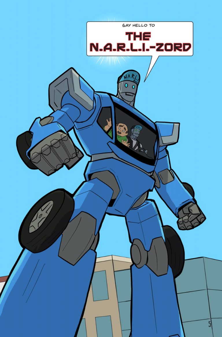 Exclusive: N.A.R.L.I. the Radical Robot makes his indie comics debut