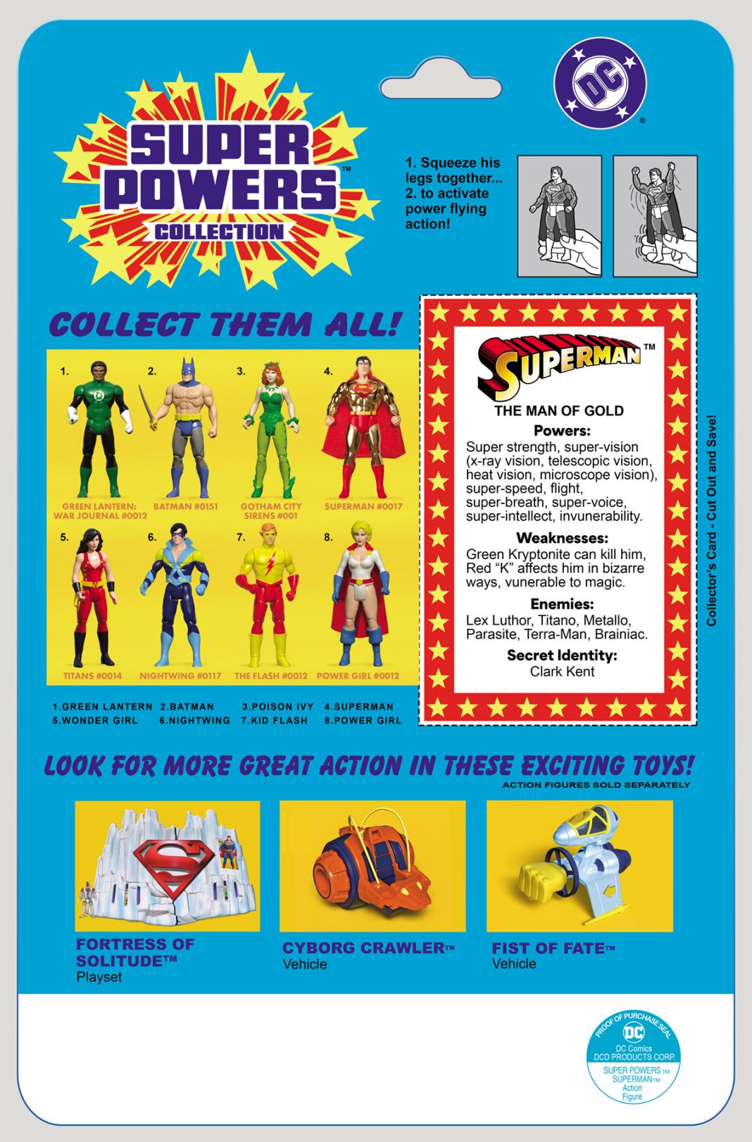 Return to the Kenner SUPER POWERS COLLECTION in new DC variant covers