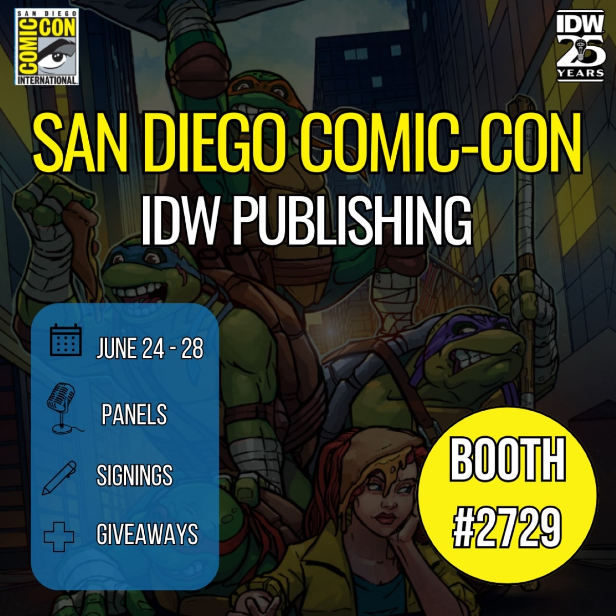 SDCC '24: IDW Publishing releases full panel & signing schedule