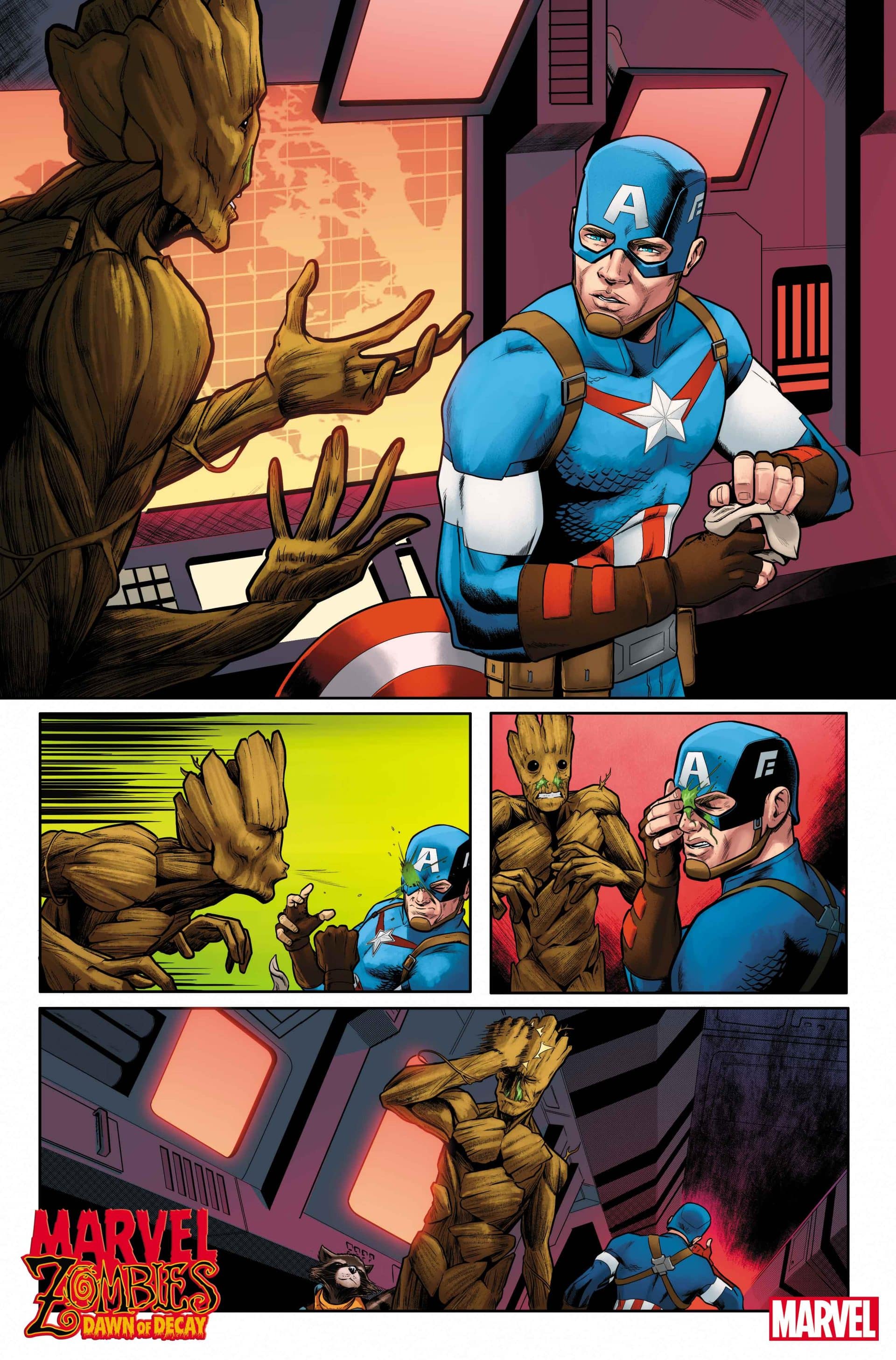 MARVEL ZOMBIES: DAWN OF DECAY kicks-off the apocalypse with a Groot sneeze