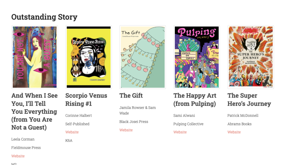 2024 Ignatz Award nominees announced