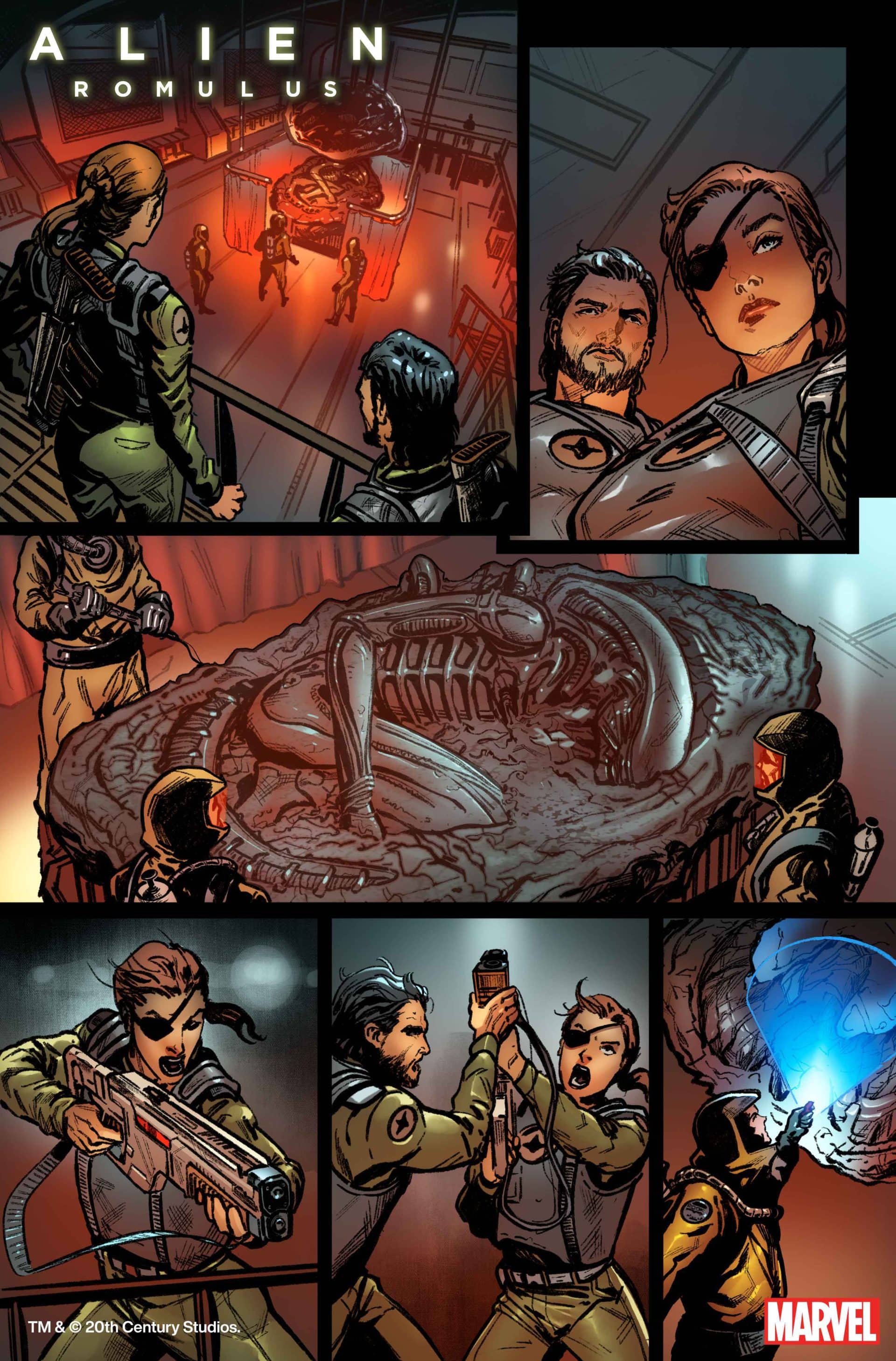 Preview: ALIEN ROMULUS comic details revealed by Marvel