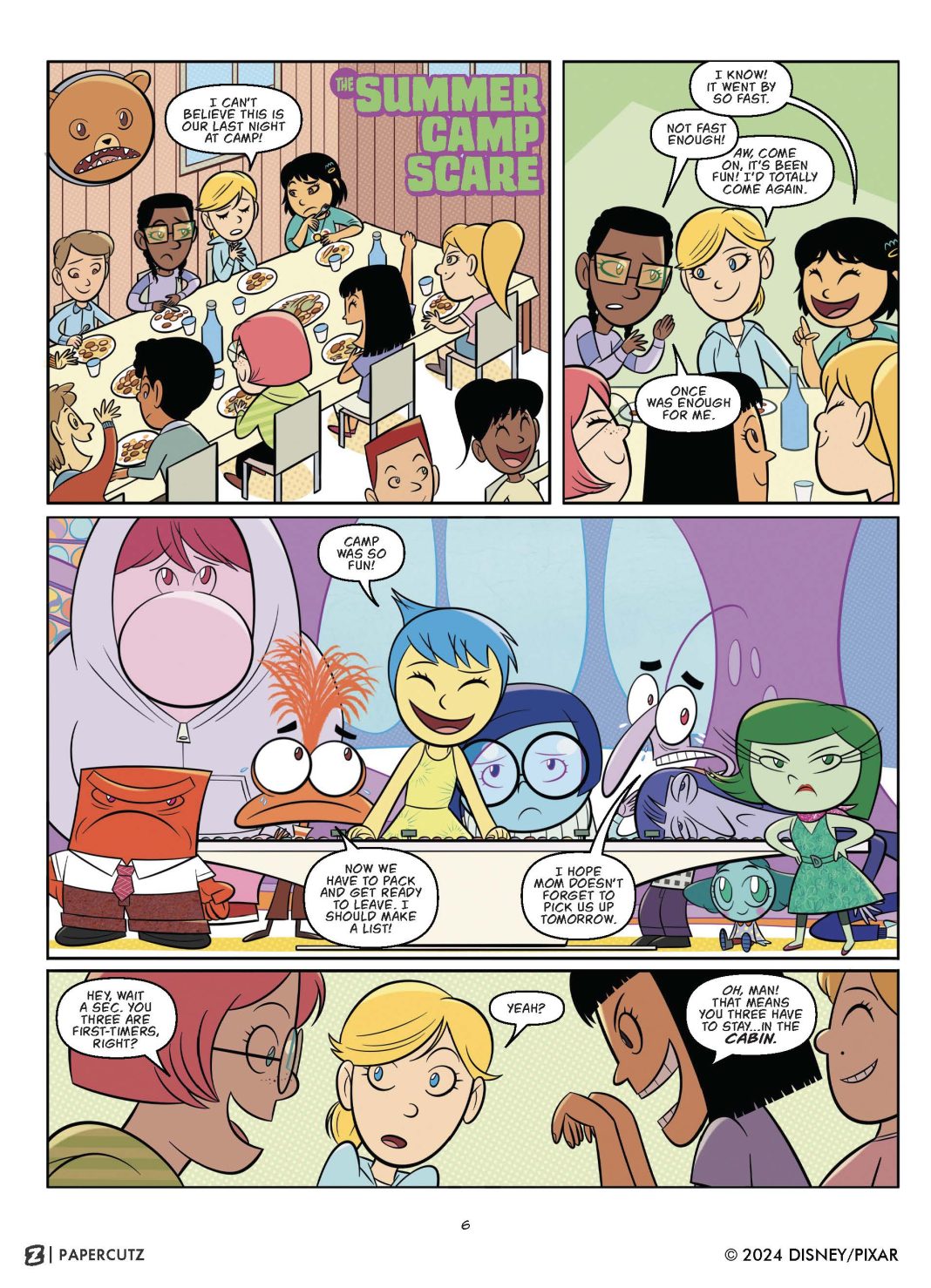 THE NEW ADVENTURES OF DISNEY AND PIXARS INSIDE OUT 2 announced by Mad Cave Studios and Papercutz