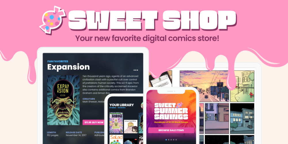 Sweet announces new digital comics app, Sweet Shop, and Find Your Comic ...