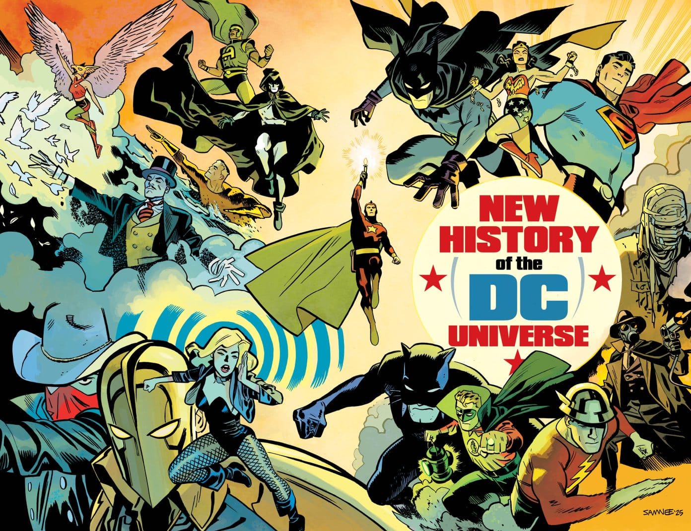 Mark Waid and a team of all-star artists tell a NEW HISTORY OF THE DC ...