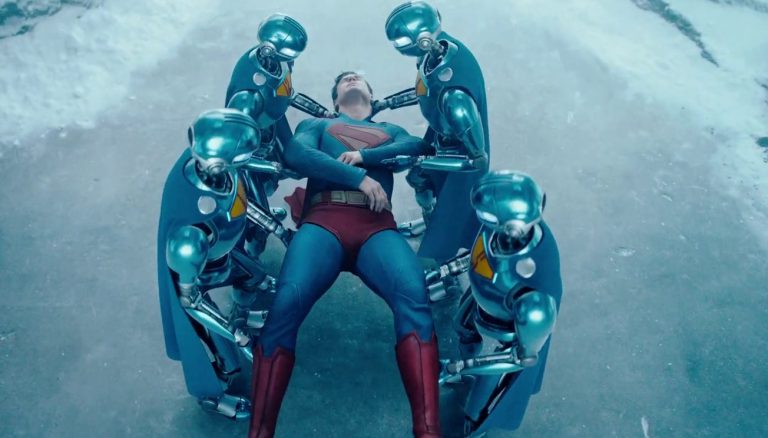 New SUPERMAN sneak peek showcases Krypto, robots, and Alan Tudyk