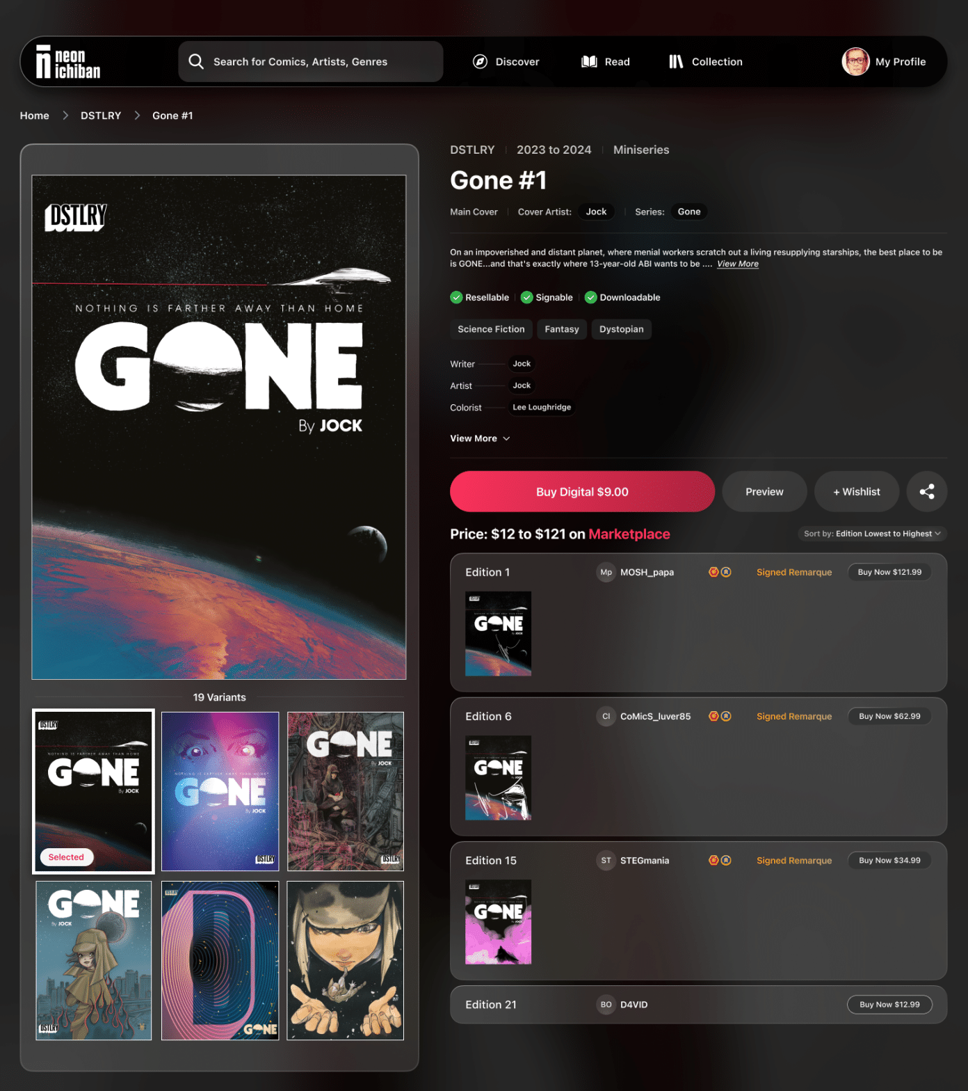 NEON ICHIBAN: a new digital comics platform from the folks behind DSTLRY