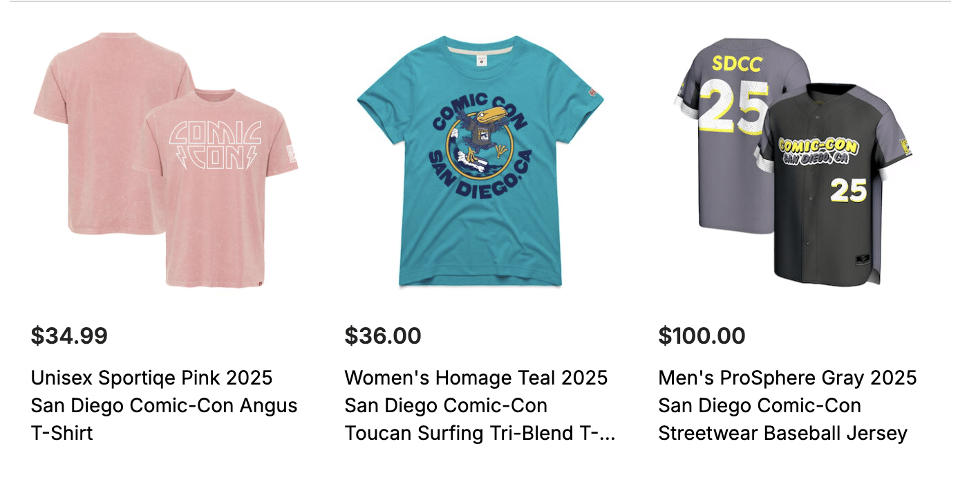 SDCC '25: Comic-Con Reveals New 2025 Merch!