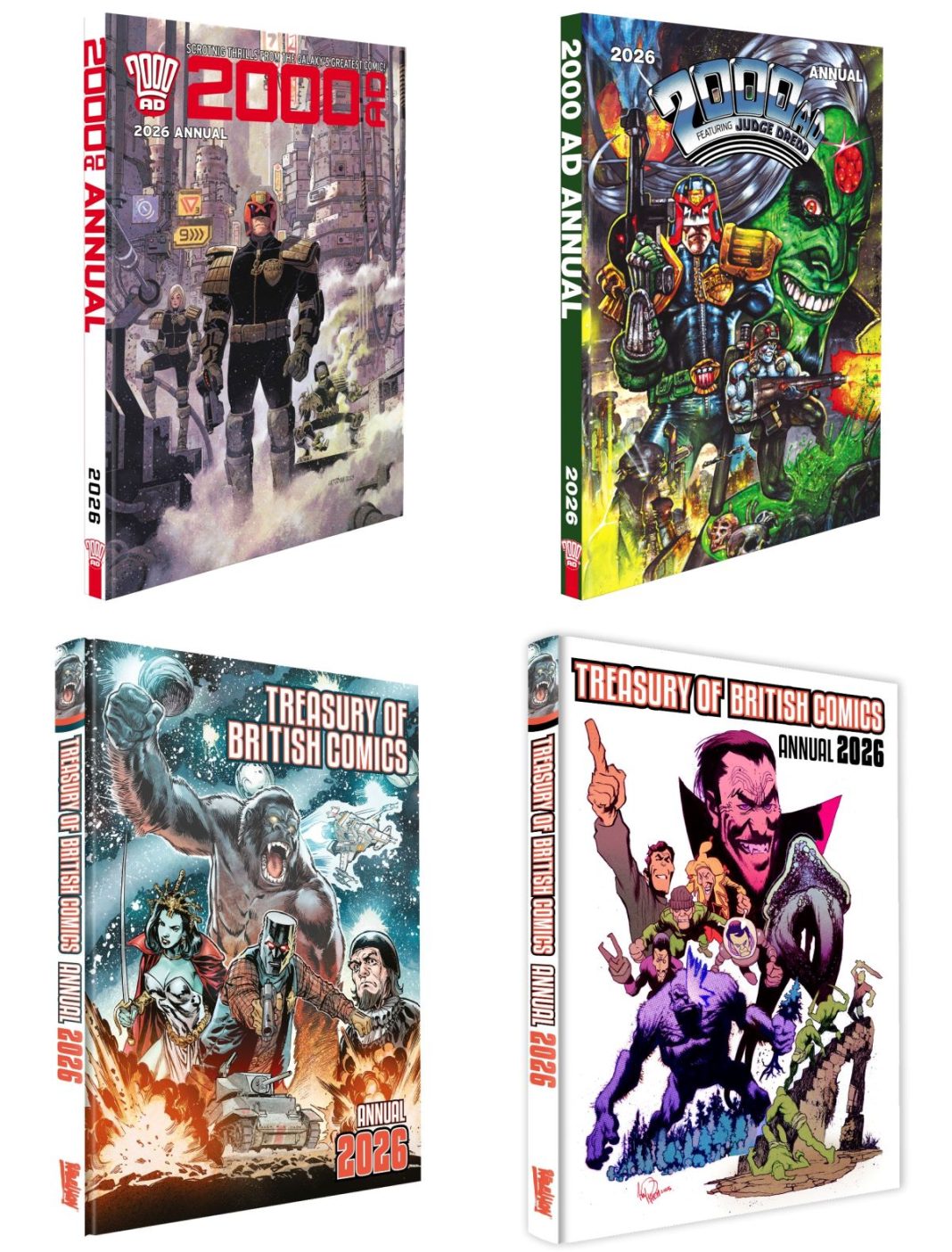 2000 AD and TREASURY OF BRITISH COMICS 2026 Annuals announced!