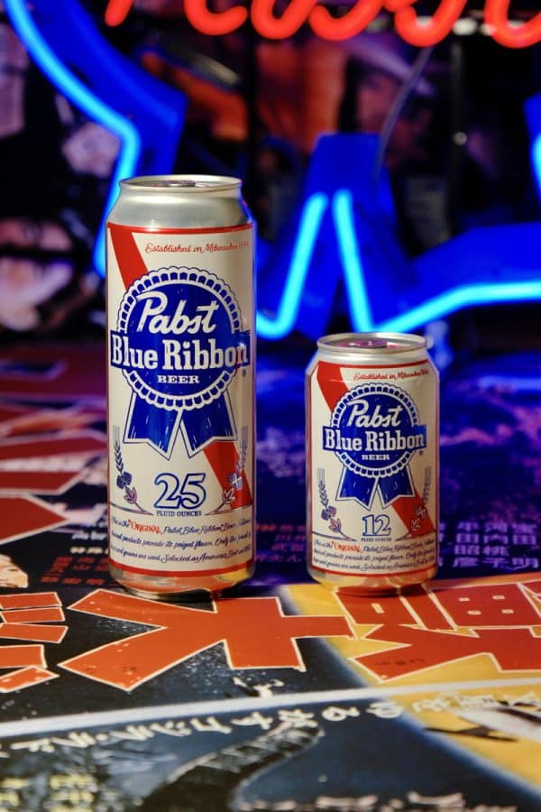 Godzilla doesn't really drink beer, but when he does, it's PBR