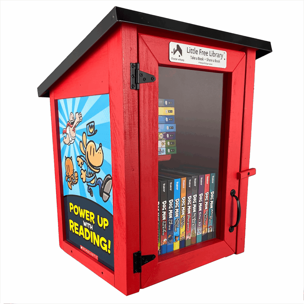100 DAV PILKEY character-themed Little Free Libraries launch nationwide